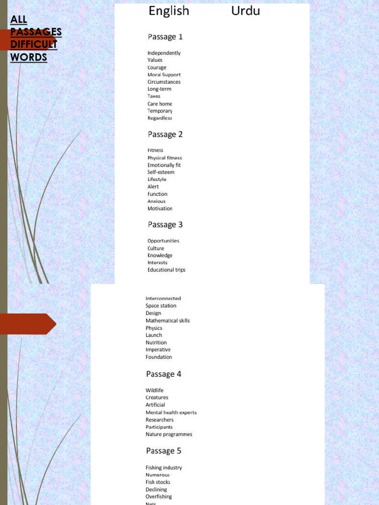 Translation Difficult Words | PDF