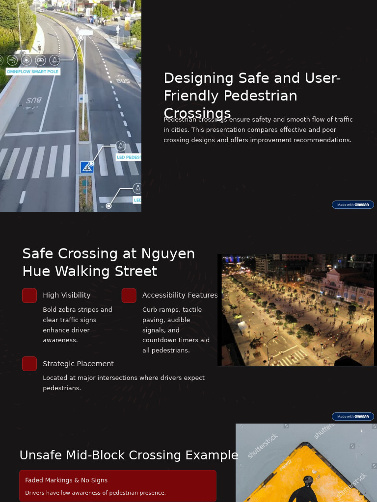 Pedestrian Crossing Design Guidelines | PDF