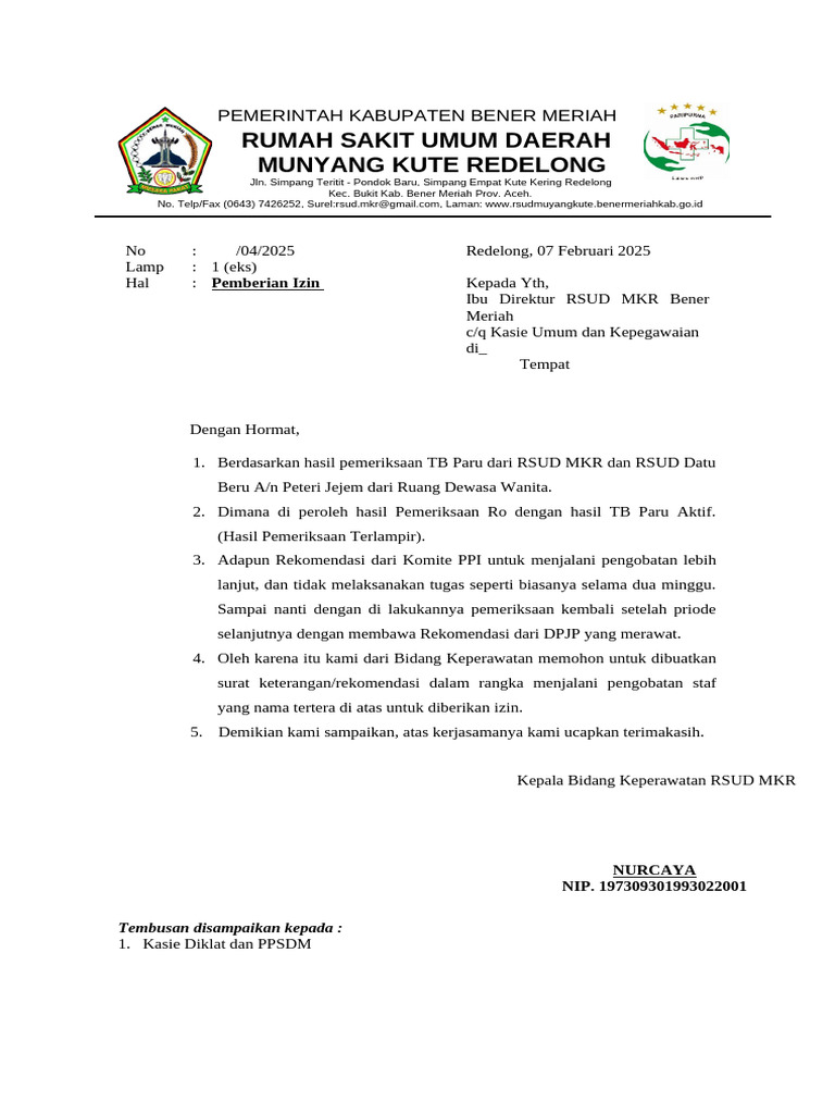 Surat Rekomendasi Untuk Pengobatan Lanjutan | PDF
