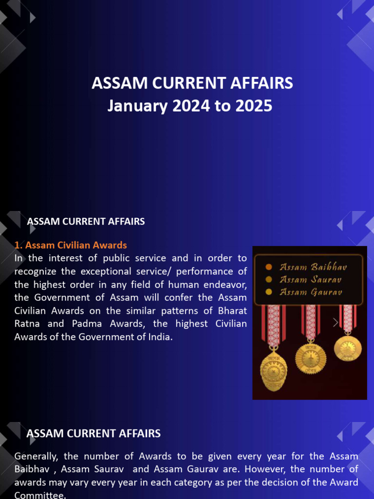 Assam Current Affairs Class 1 Assam Pathshala - 1 | PDF