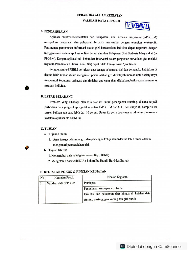 Kak Gizi Validasi Eppgbm | PDF