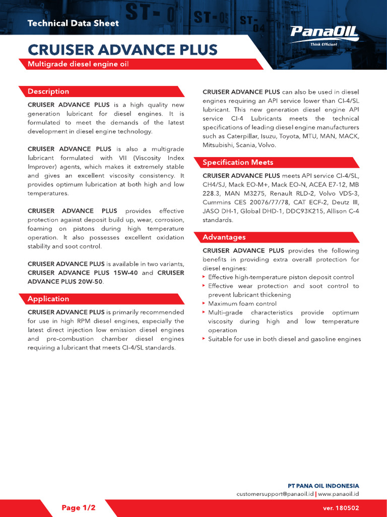 Cruiser Advance Plus | PDF
