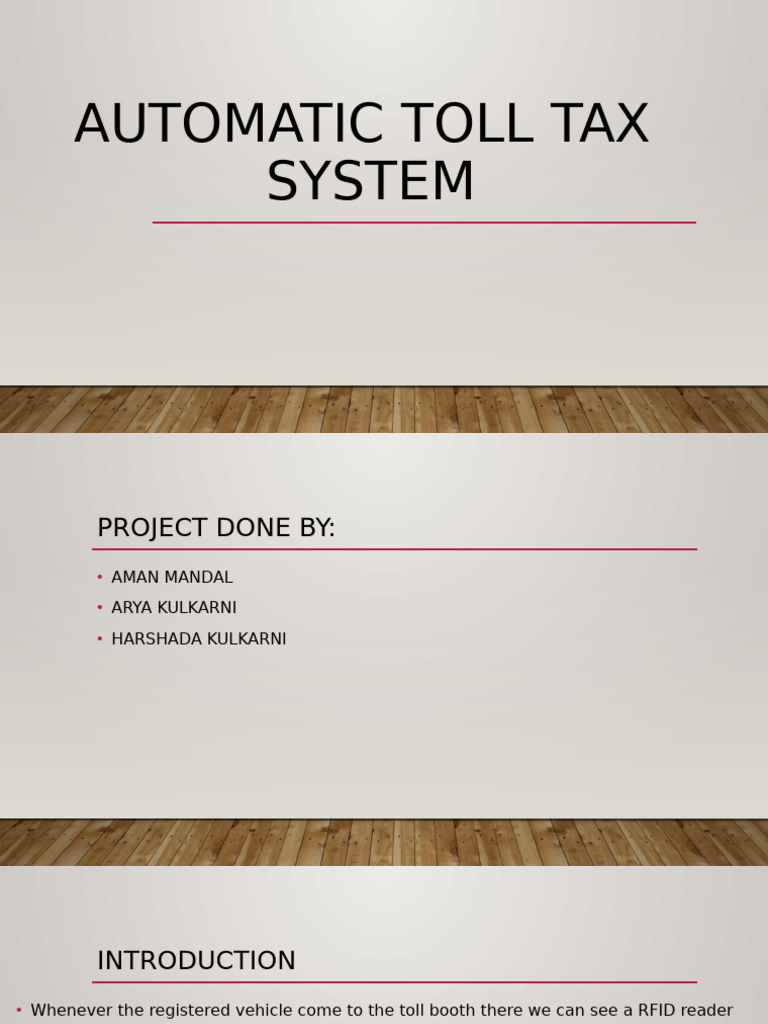 Toll Tax Collector | PDF