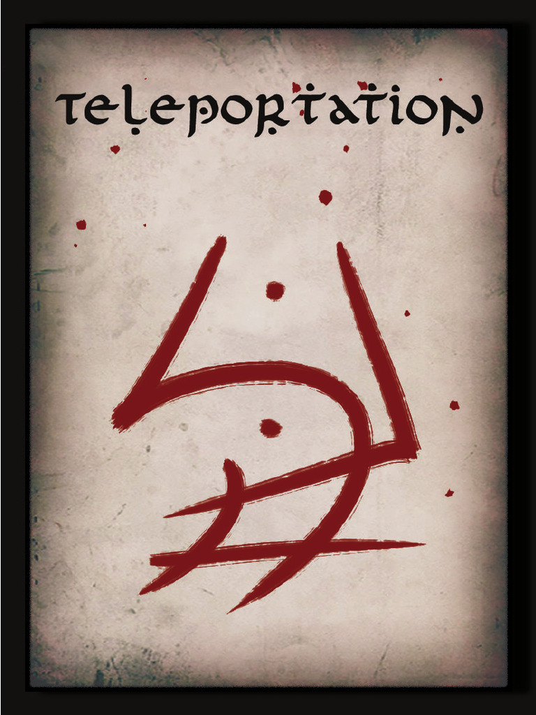 Shadow of The Demon Lord - Teleportation Spell Cards | PDF