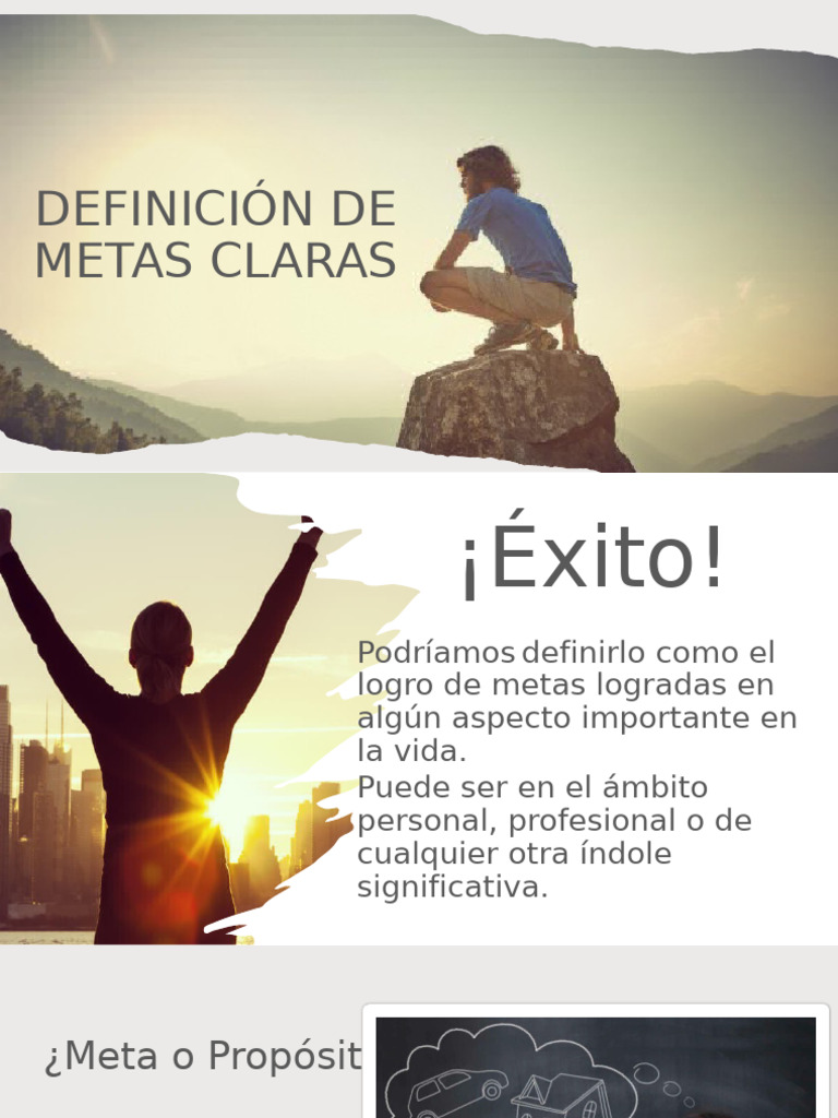 Definición de Metas Claras | PDF