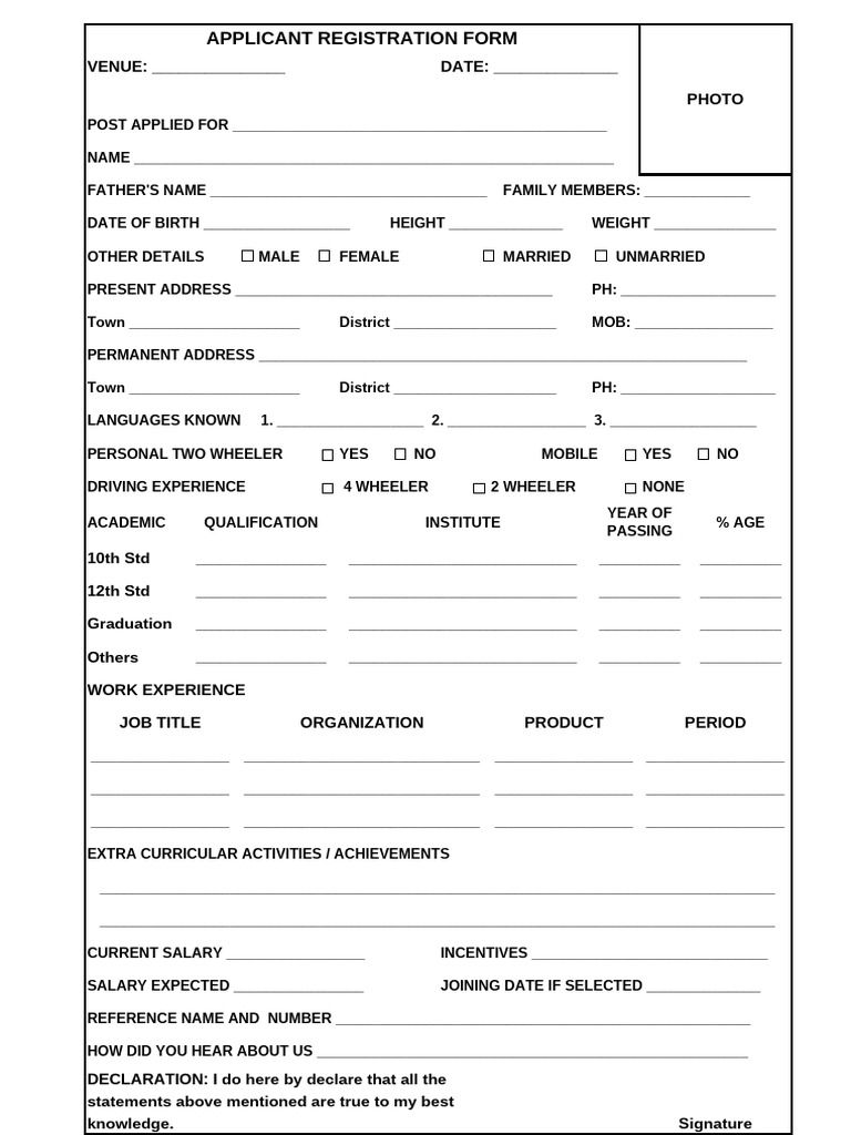 Biodata New Format With Back Side Mod On 15072007 | PDF