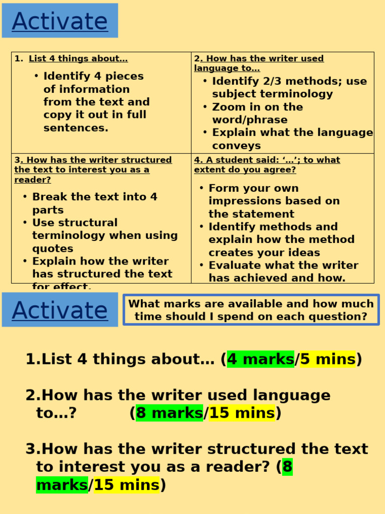 Year 11 Paper 1 Mock Prep | PDF | Laughter | Happiness