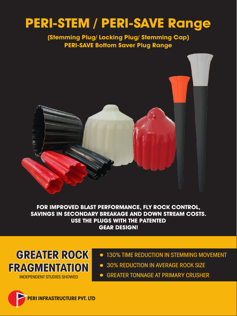 Blasting Stemming Plugs for Mining Efficiency | PDF | Mining | Explosion