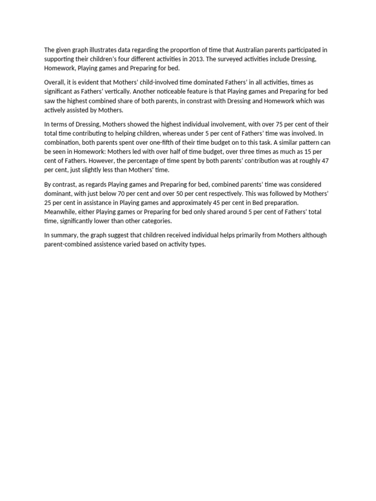 Australian Parents' Activity Involvement 2013 | PDF