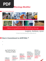 ACUSOL™ Rheology Modifiers Overview | PDF | Rheology | Ion
