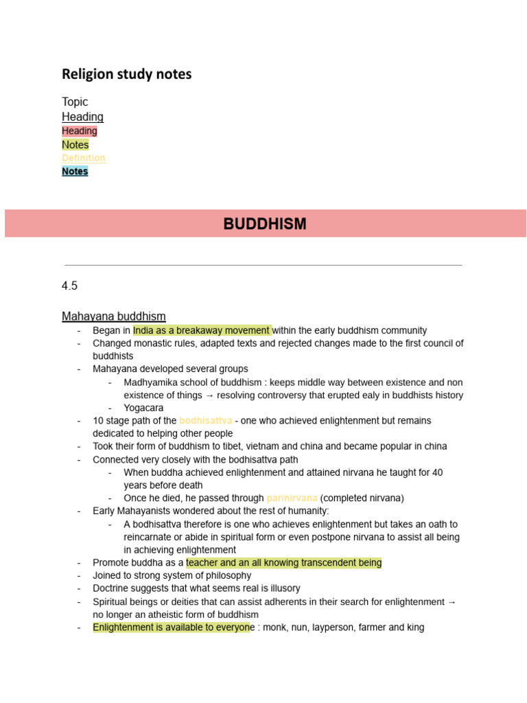 Religion Study Notes | PDF | Jesus | Gospels
