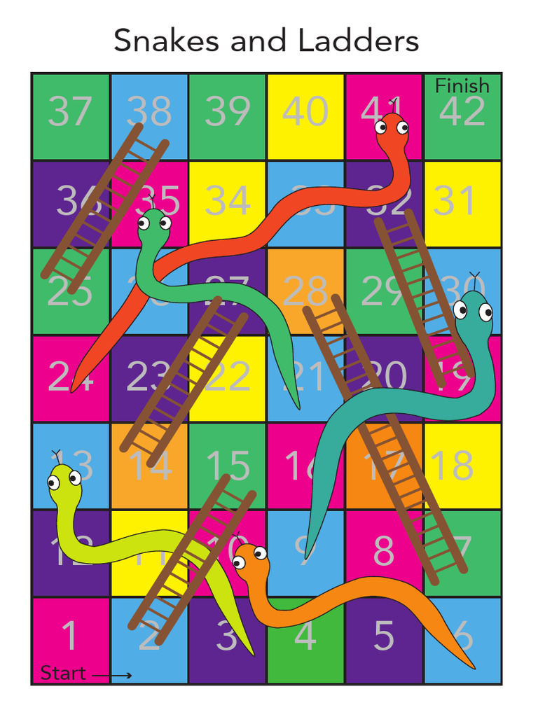 Snakes Ad Ladders Colour Copy | PDF
