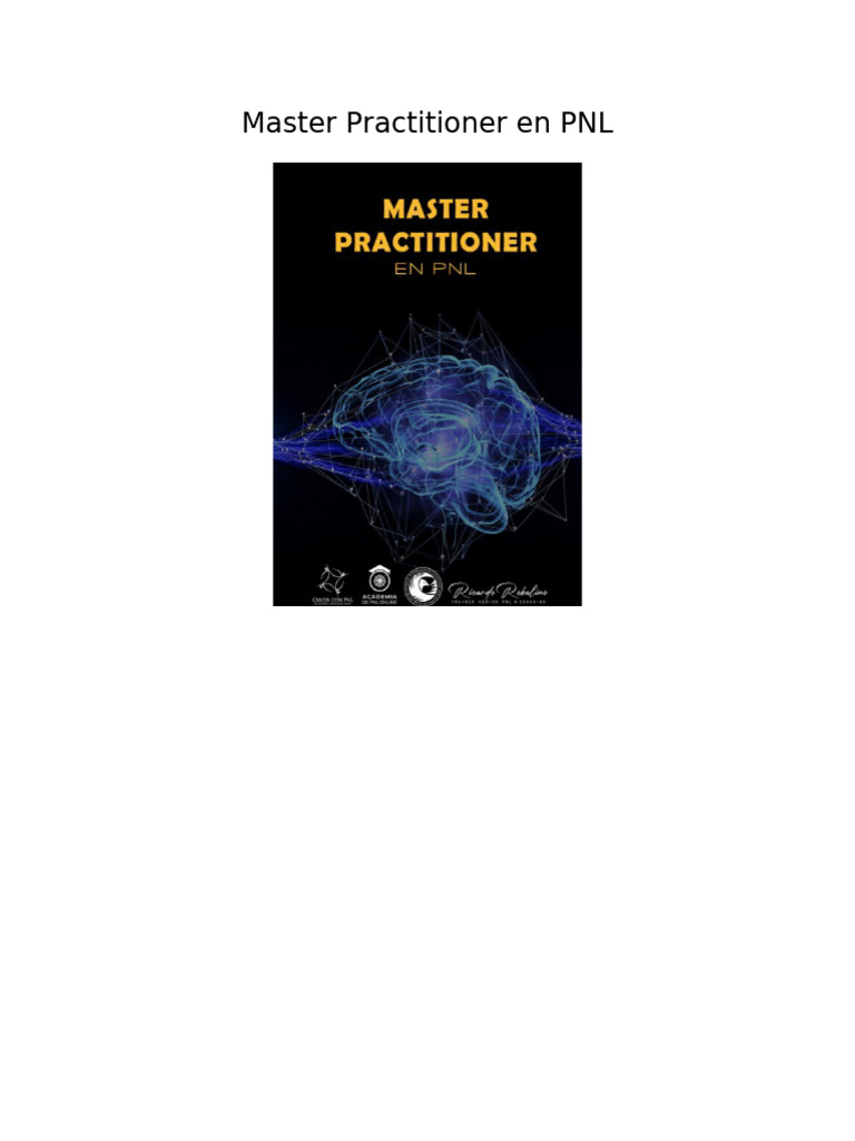 Master Practitioner en PNL | PDF