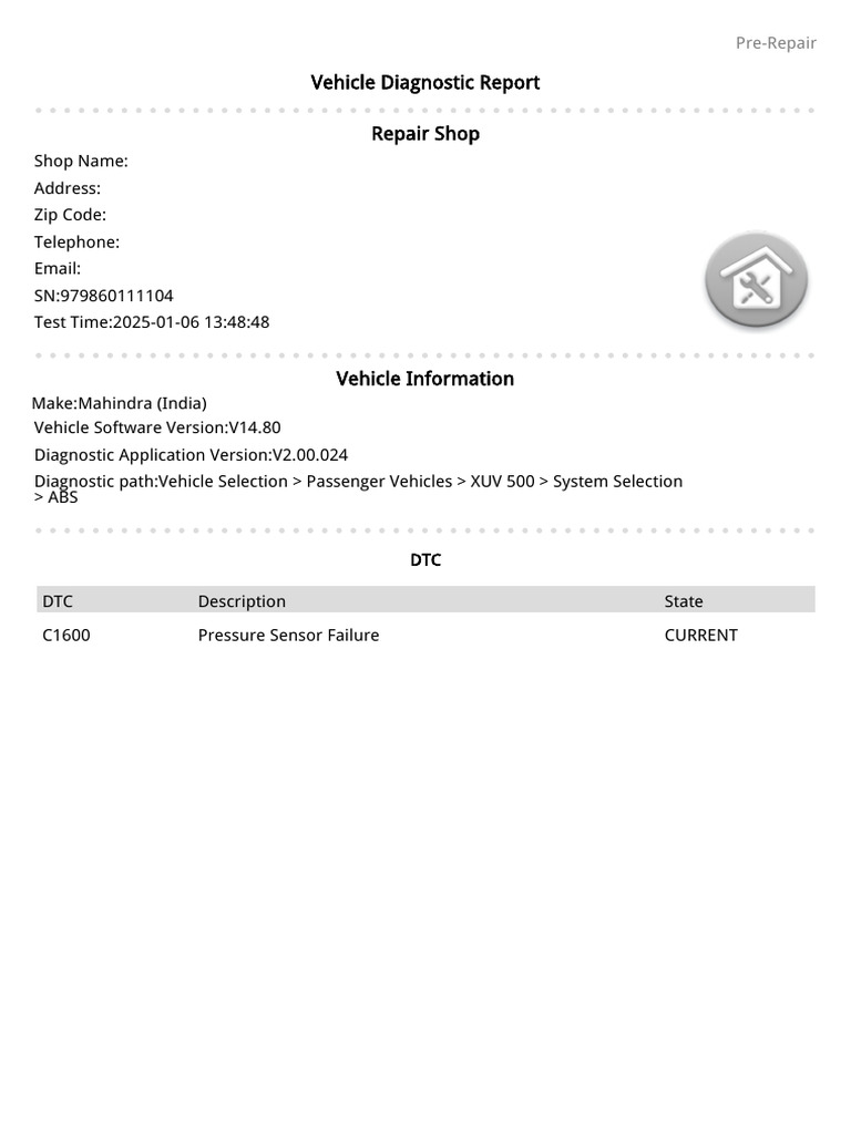 Mahindra (India) DTC 20250106134848 | PDF