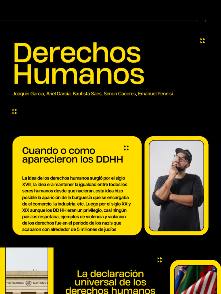 Presentacion DDHH | PDF | Derechos humanos | Violación