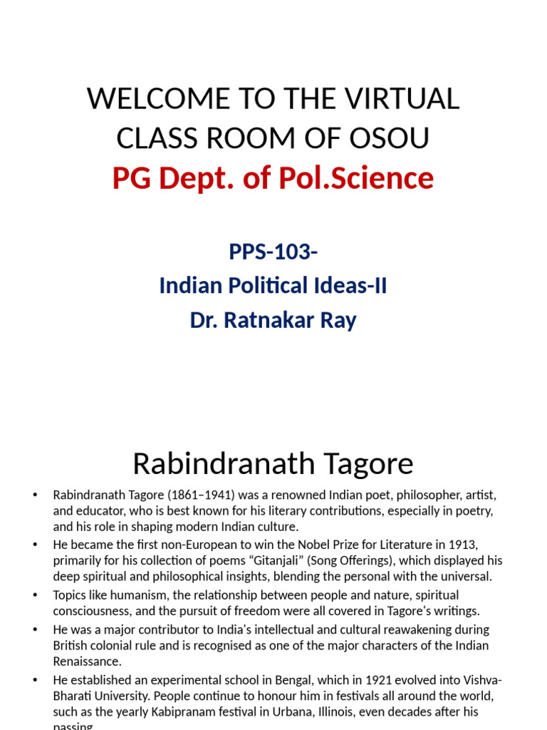 Osou PPT Pps 103 Idn - Pol. Ideas 16-2-25 | PDF | Sri Aurobindo ...