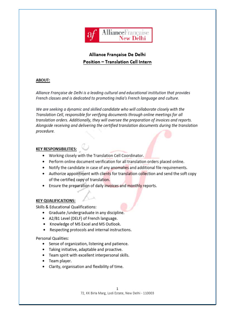 Translation Cell Interm May25 | PDF