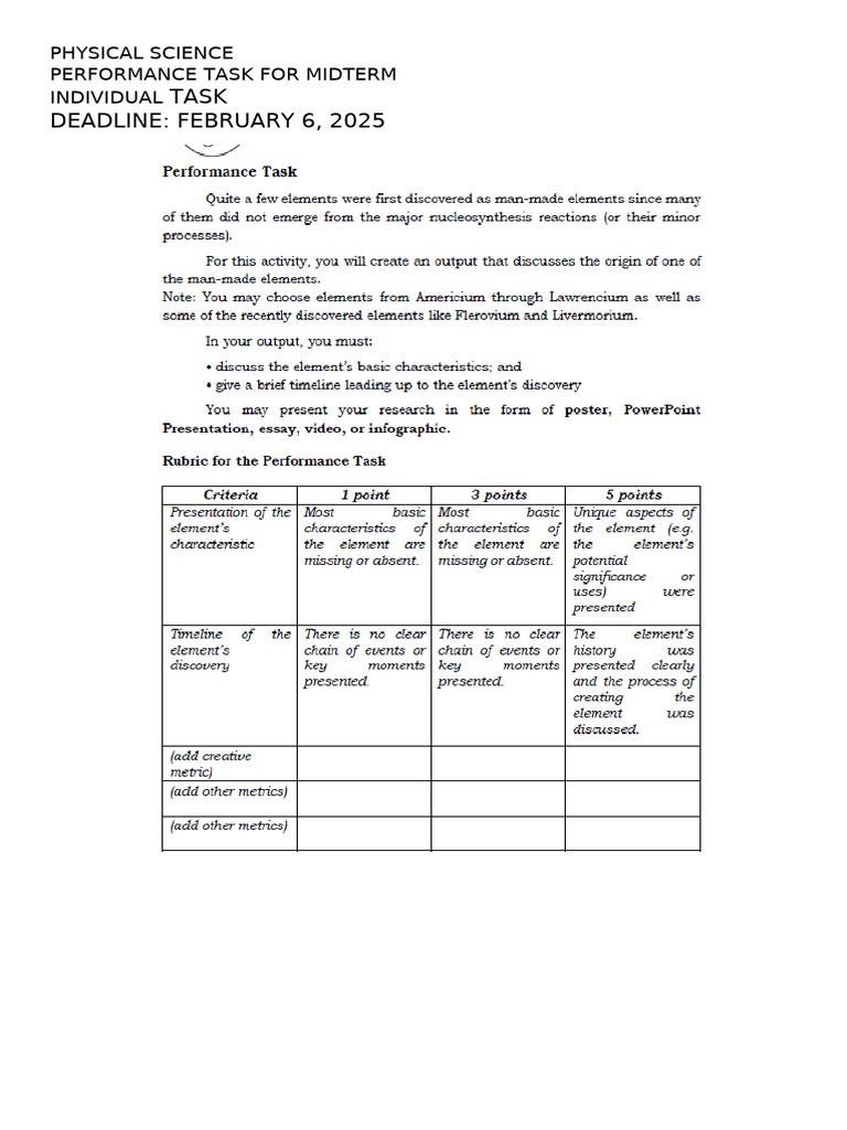PERFORMANCE-TASK Gold | PDF