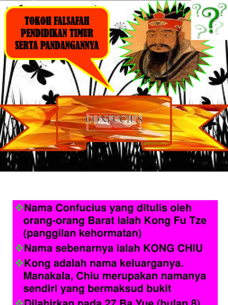 Tokoh Pendidikan Timur Dan Islam | PDF