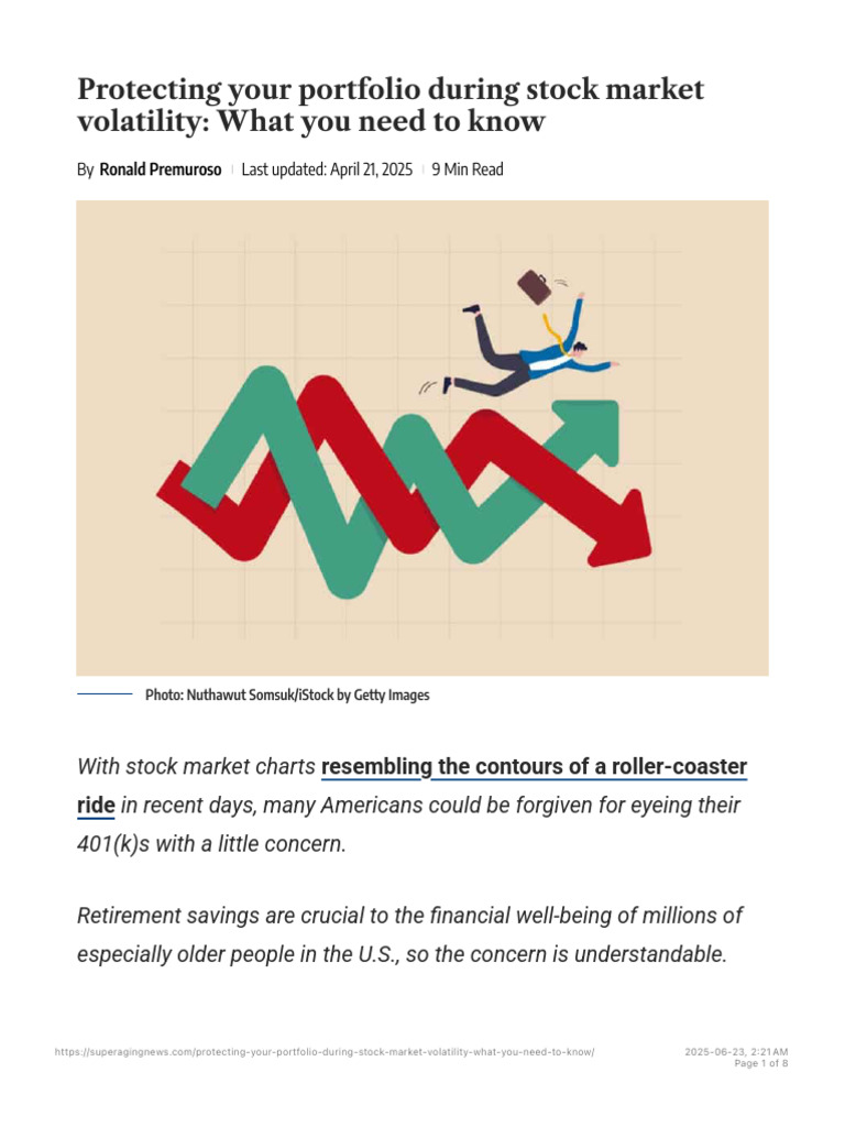 Protecting Your Portfolio During Stock Market Volatility - What You Need To Know | PDF | 401(K ...