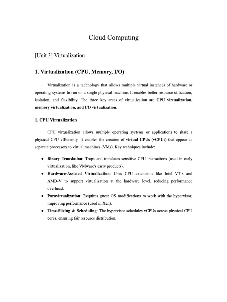 Cloud Computing Unit-3,4,5 | PDF