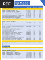 Fees - Structure - For - All - Programmes - Updated - 2024 - 2025 | PDF
