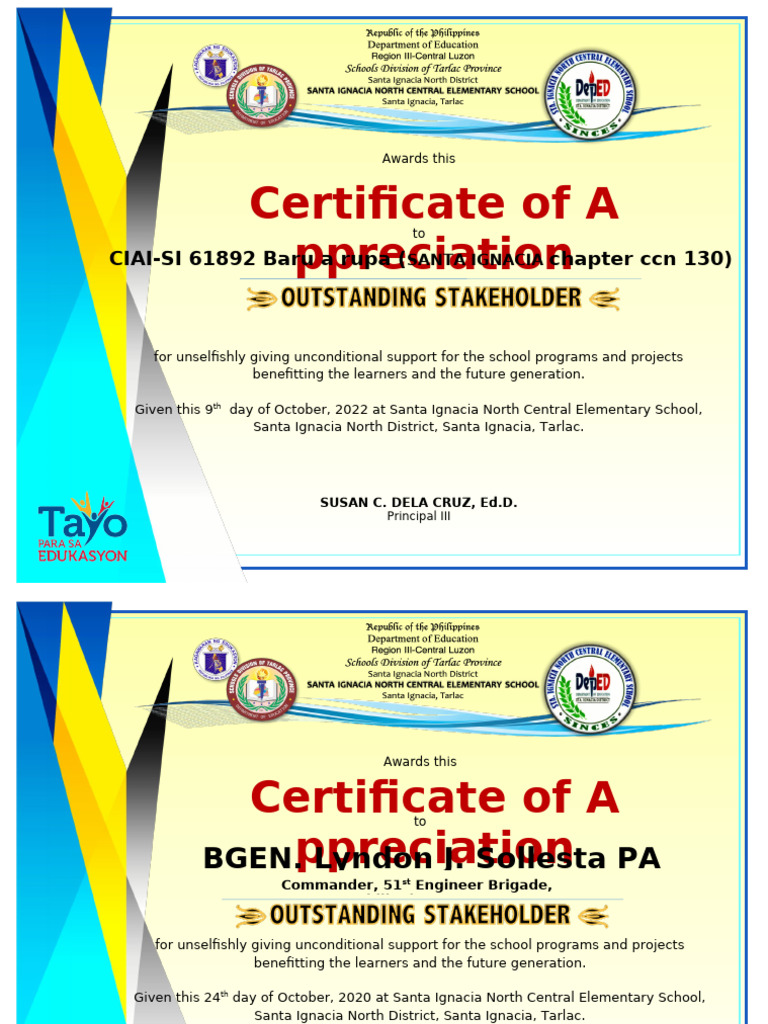 Certificate of Appreciation Template | PDF