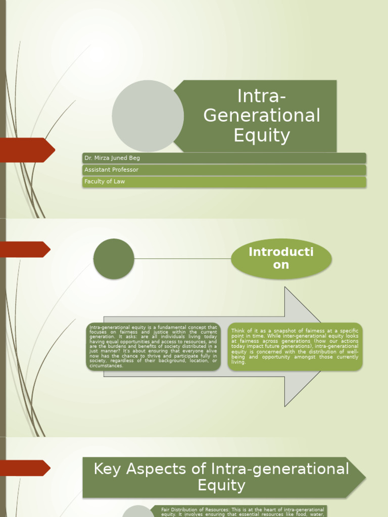 Intra-Generational Equity | PDF | Equity (Economics) | Social Justice