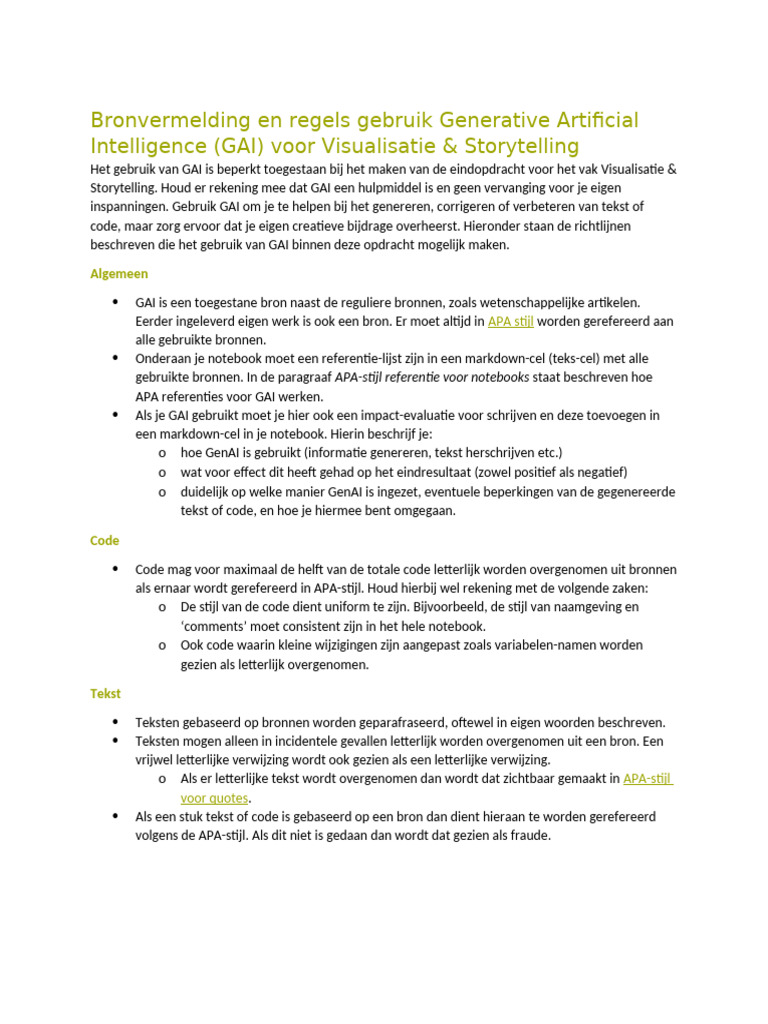 Bronvermelding en GAI | PDF