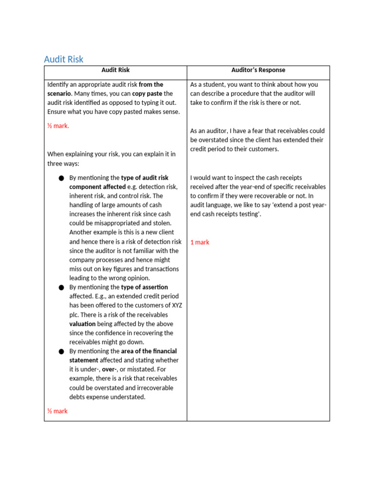 Audit Revision Summary Points | PDF | Auditor's Report | Audit