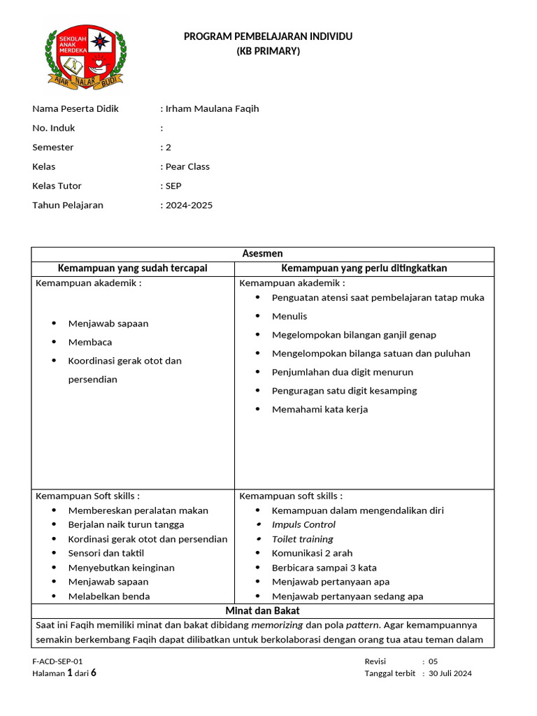 PPI Faqih - SMSTR 2 | PDF