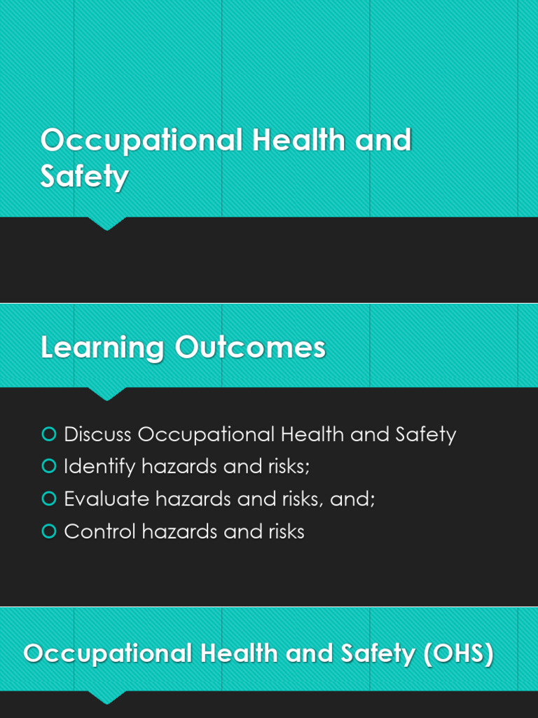 Practice Occupational Health and Safety | PDF | Occupational Safety And ...