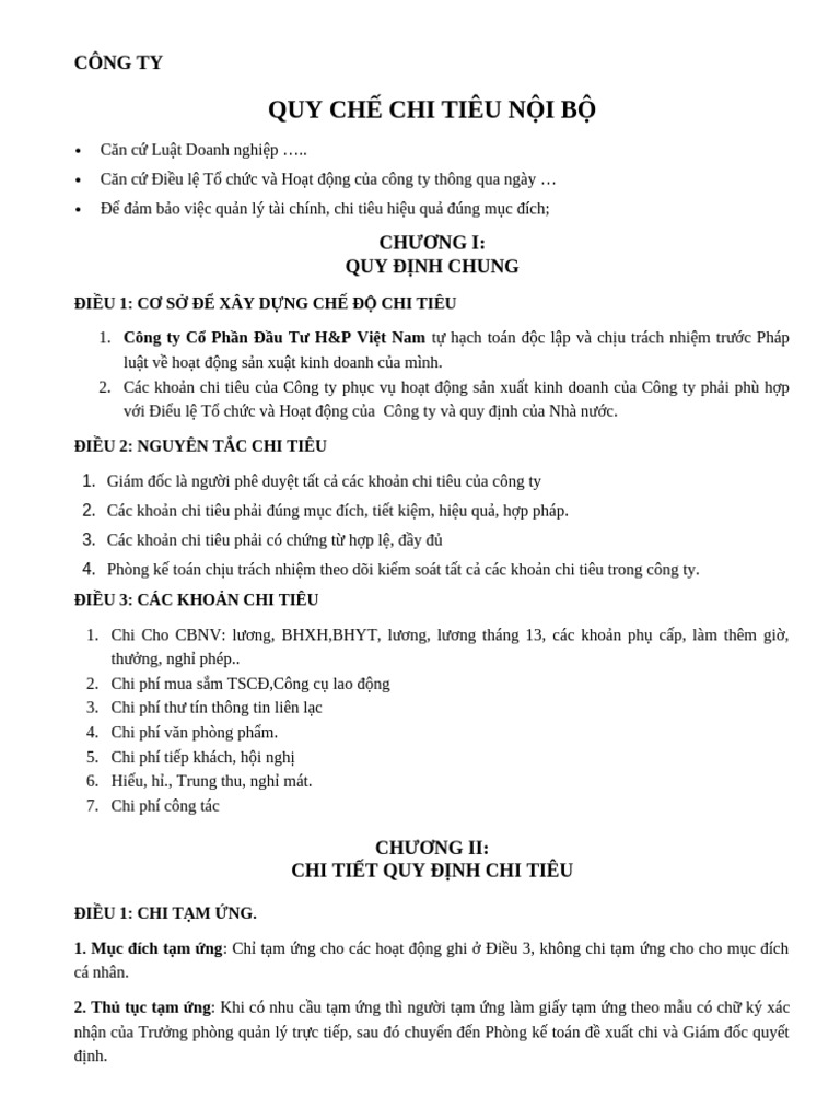 13 QUY CHẾ THU CHI | PDF