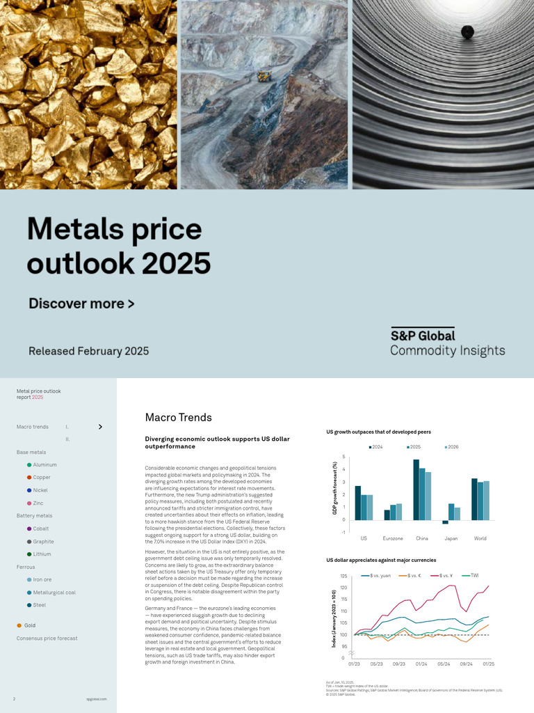 2025 Global Metals Price Outlook | PDF | Cobalt | Metals