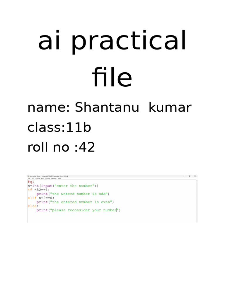 Ai Practical | PDF