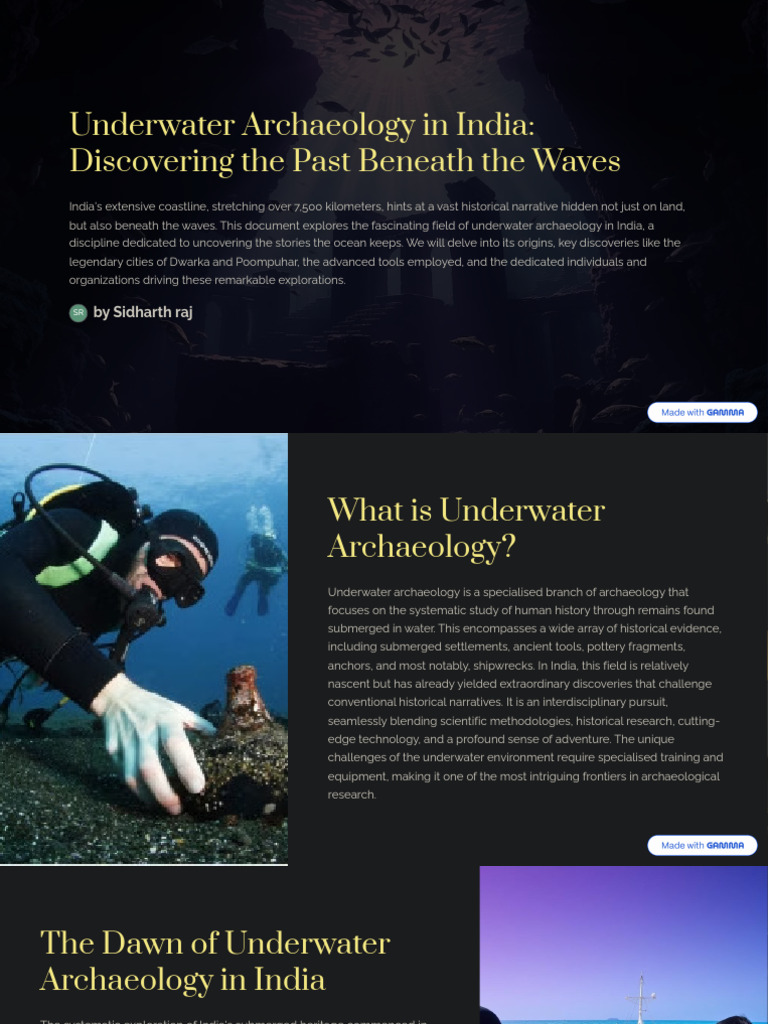 Underwater Archaeology in India Discovering The Past Beneath The Waves ...