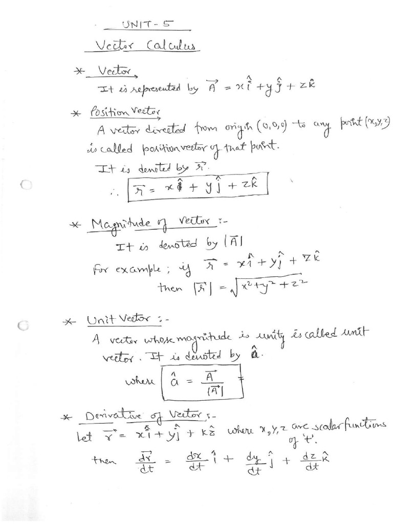 Vector Calculus | PDF