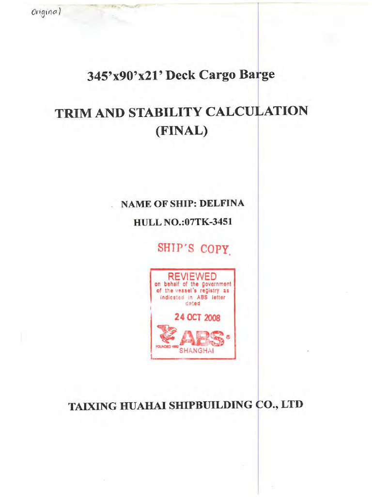 DELFINA - Stability Booklet | PDF