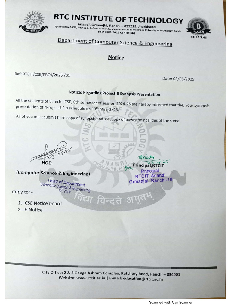 Cse 8th Sem Project Presentation - 1 | PDF