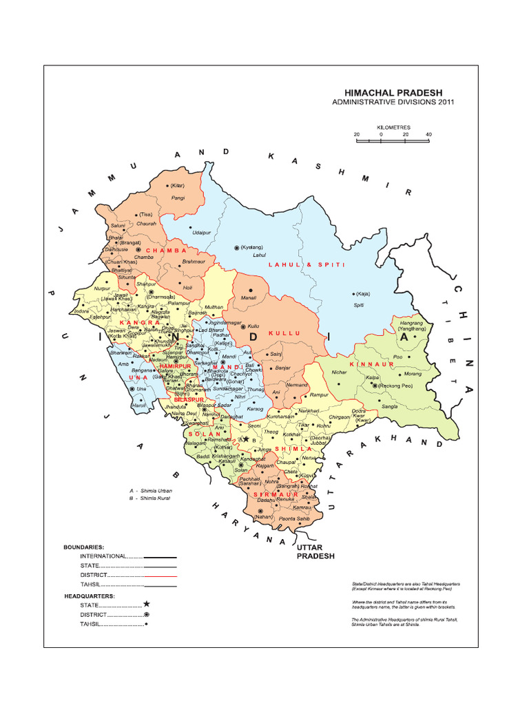 Tehsils Himachal Pradesh | PDF