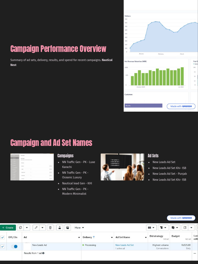 Campaign Performance Overview Nautical Nest | PDF