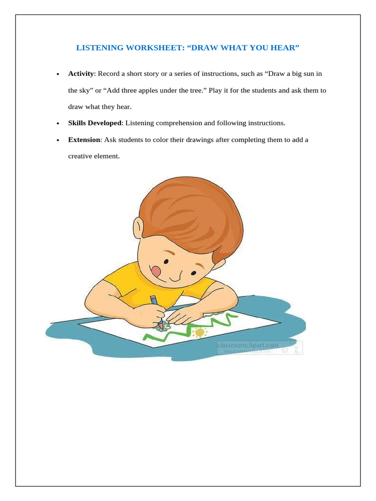 Listening Worksheet | PDF