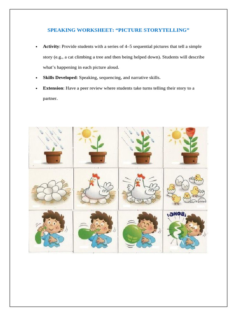 Speaking Worksheet | PDF