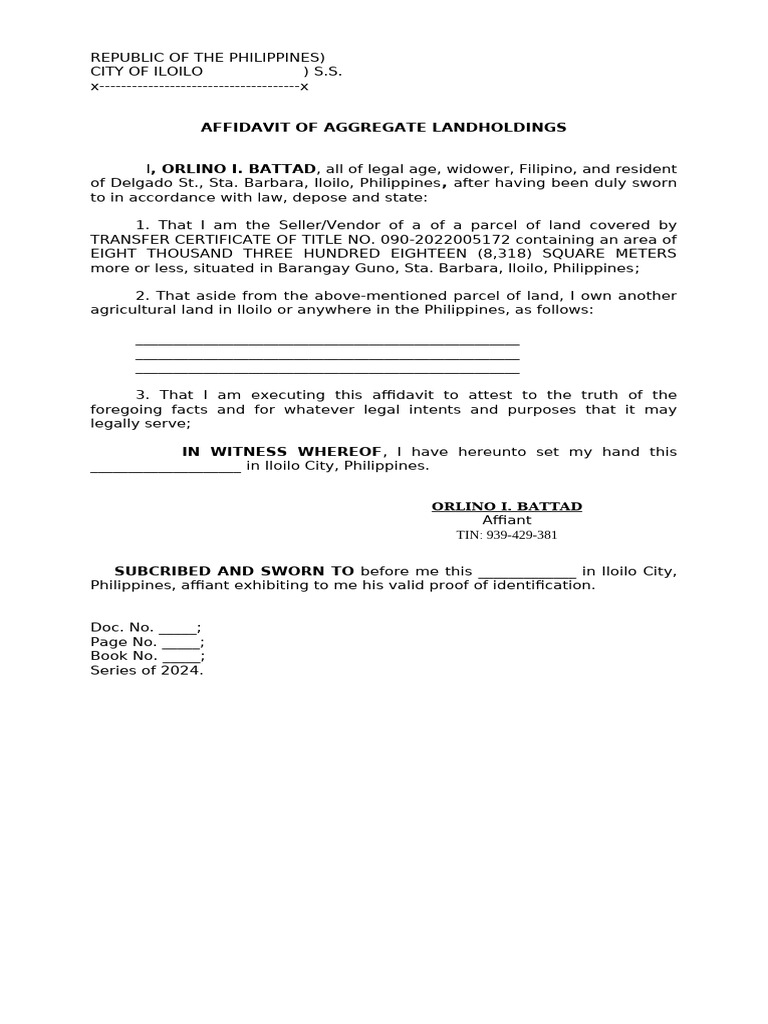 Affidavit For Dar Clearnce 2 | PDF | Affidavit | Common Law