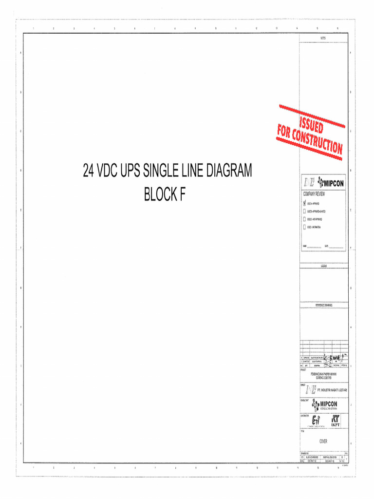 Eimgp-I-El-Dwg-02-004 - r10 - A 24 VDC Ups Single Line Diagram Block F ...