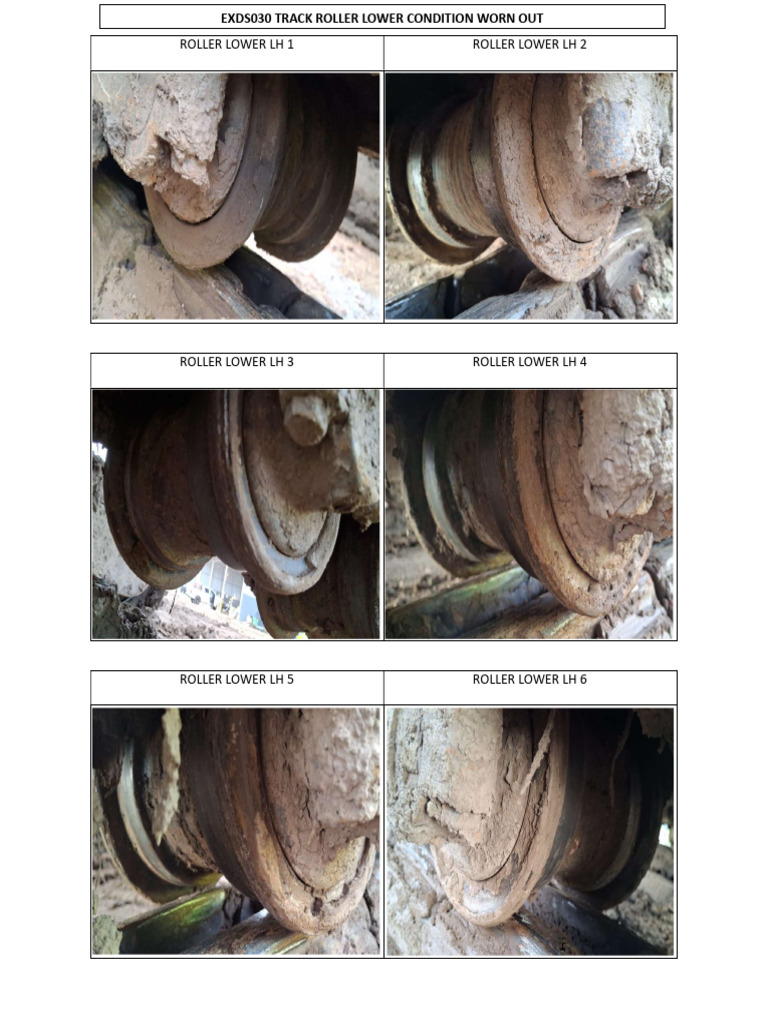 Exds030 Track Roller Lower Condition Worn Out | PDF