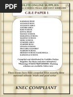 KNEC SAMPLE QUESTIONS 2024 | PDF