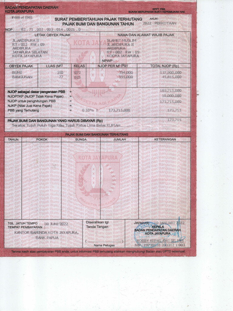 Surat PBB 2149 | PDF