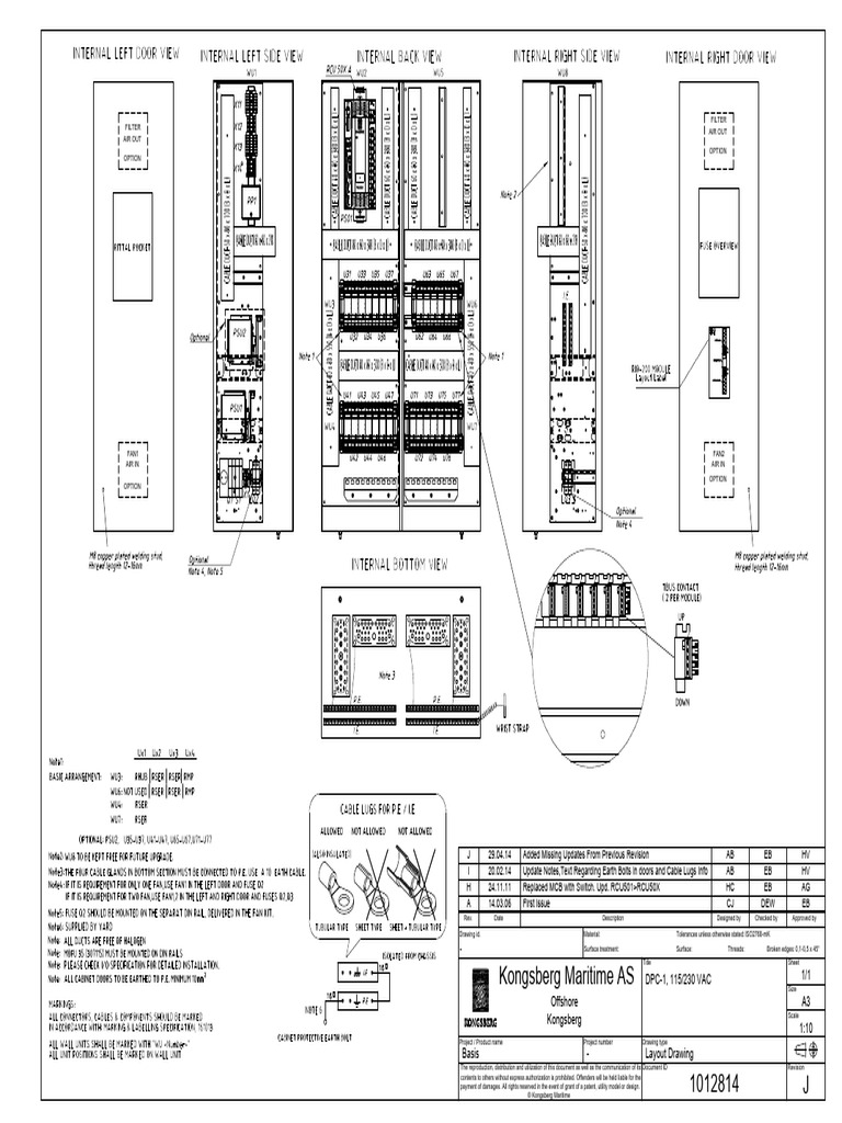 General Diagram - K-Pos DPC-1 Layout Drawing 1012814J | PDF