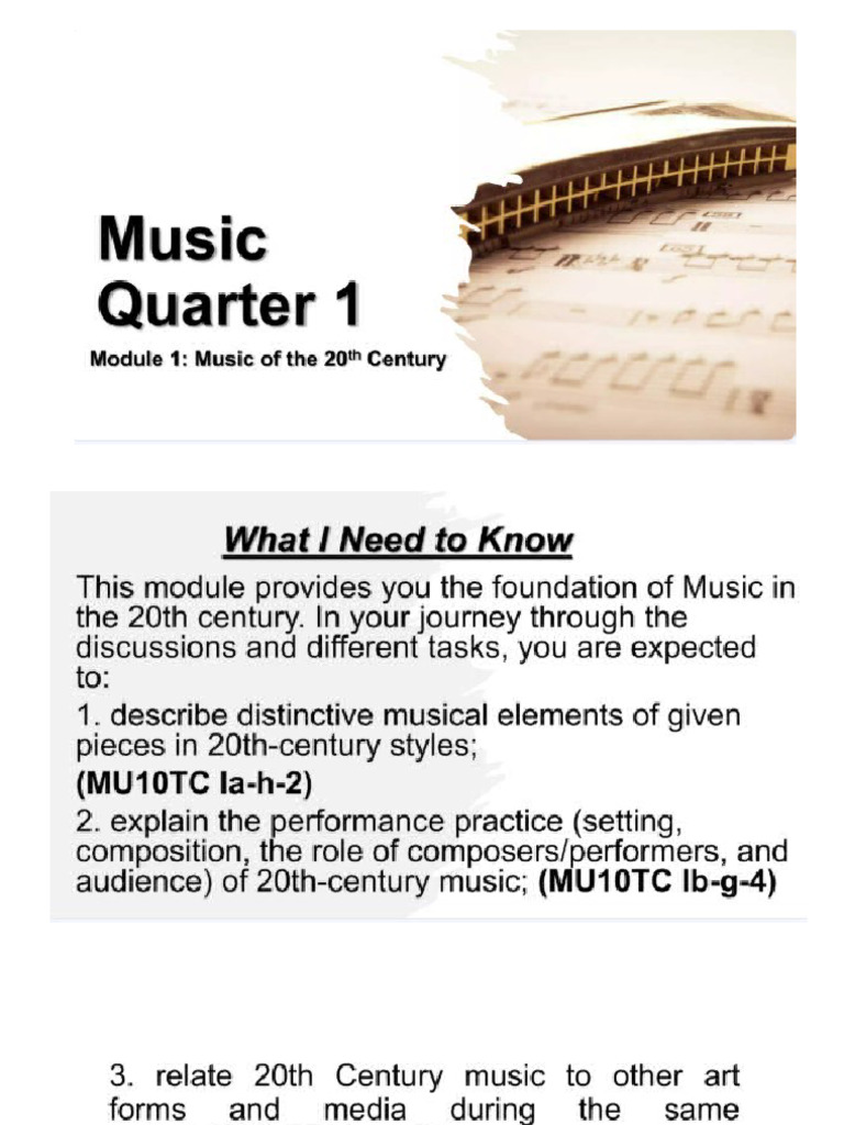 Music 10 Quarter 1 | PDF